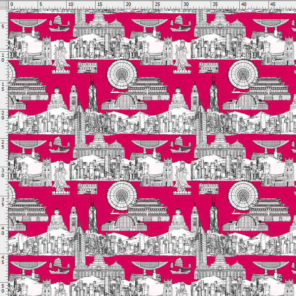 Landmarks Series | 852 Fabric | Hong Kong Design | Urban Hong Kong
