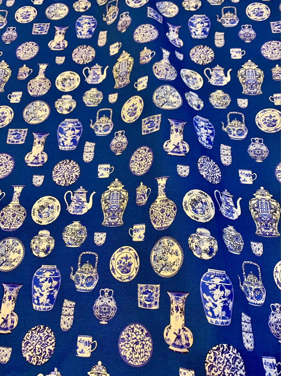 Porcelain Blue | 852 Fabric | Hong Kong Design | Ceramic Fabric
